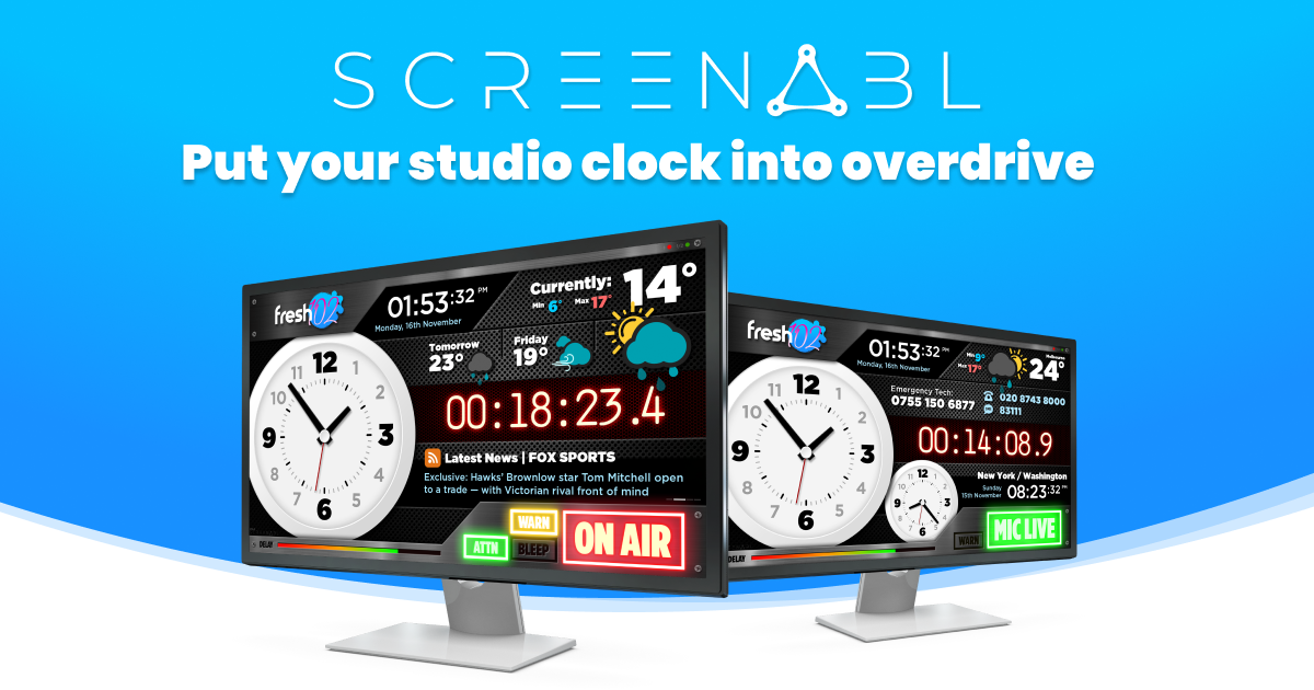 Screenabl - Put your studio clock into overdrive